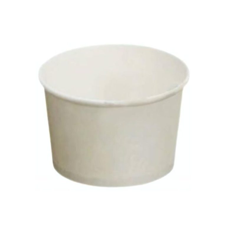750 ML White Paper Container - Pack My Food